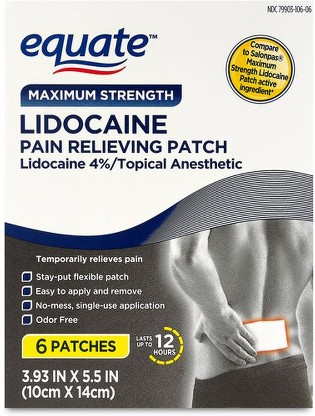 Maximum Strength Lidocaine 4%/topical Anesthetic Pain Relieving Patch
